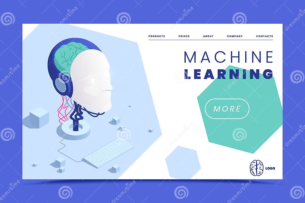 Machine Learning Isometric Website Stock Vector - Illustration of application, analysis: 259351832