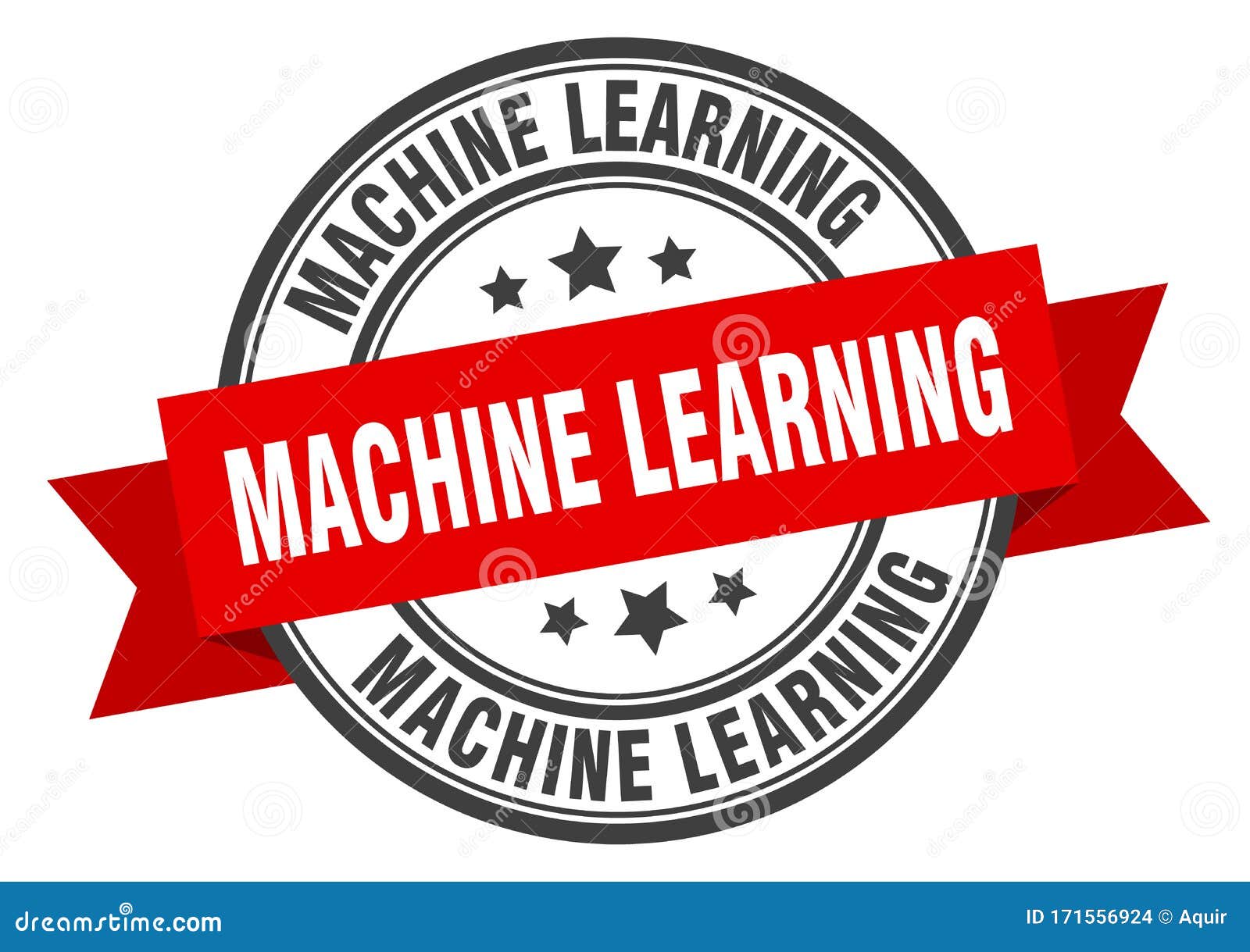Machine Learning Label. Machine Learning Round Band Sign Stock Vector ...