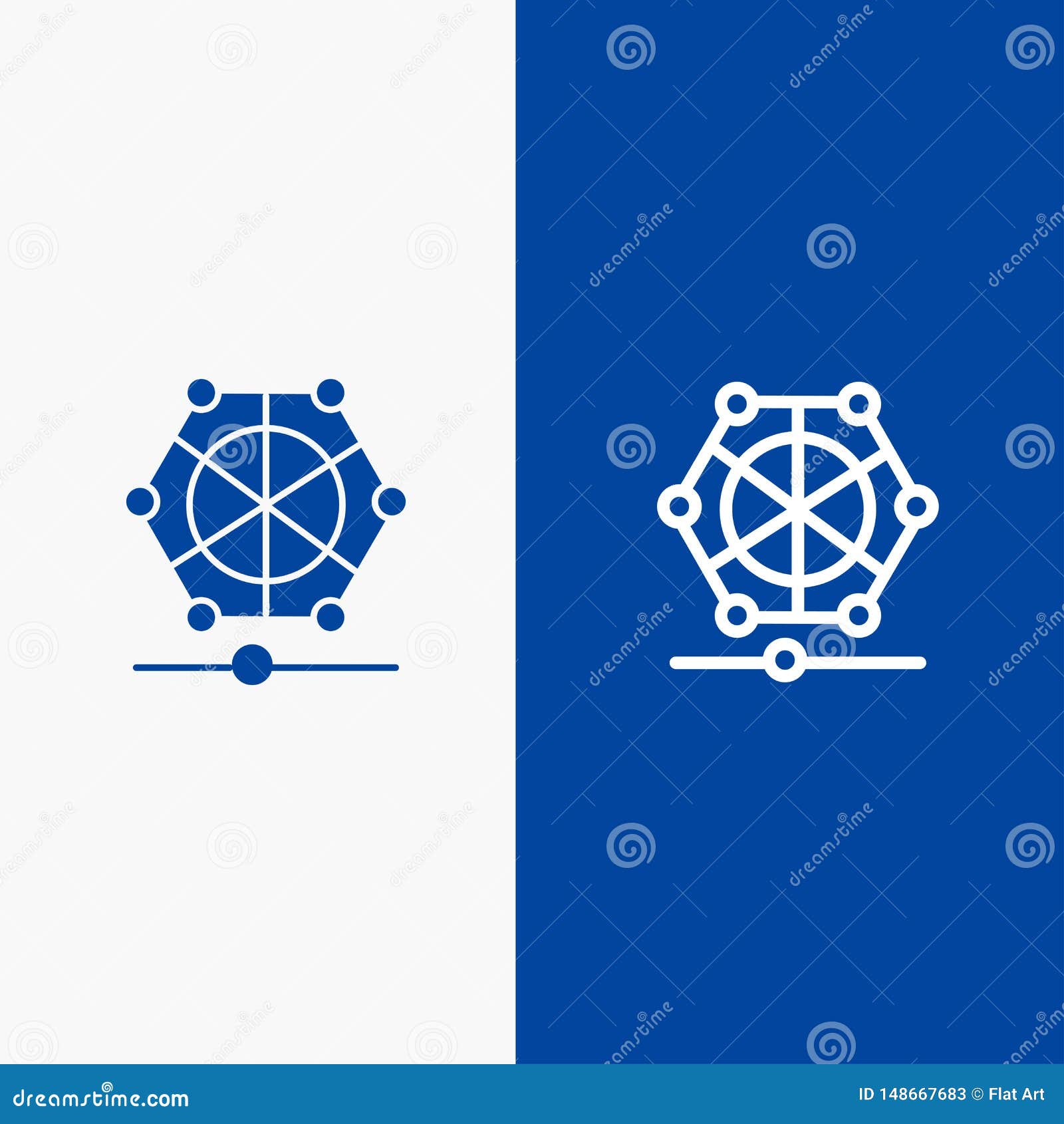 Machine, Learning, Language, Data Line and Glyph Solid Icon Blue Banner ...