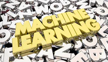 Machine Learning Letters Words Artificial Intelligence Stock ...