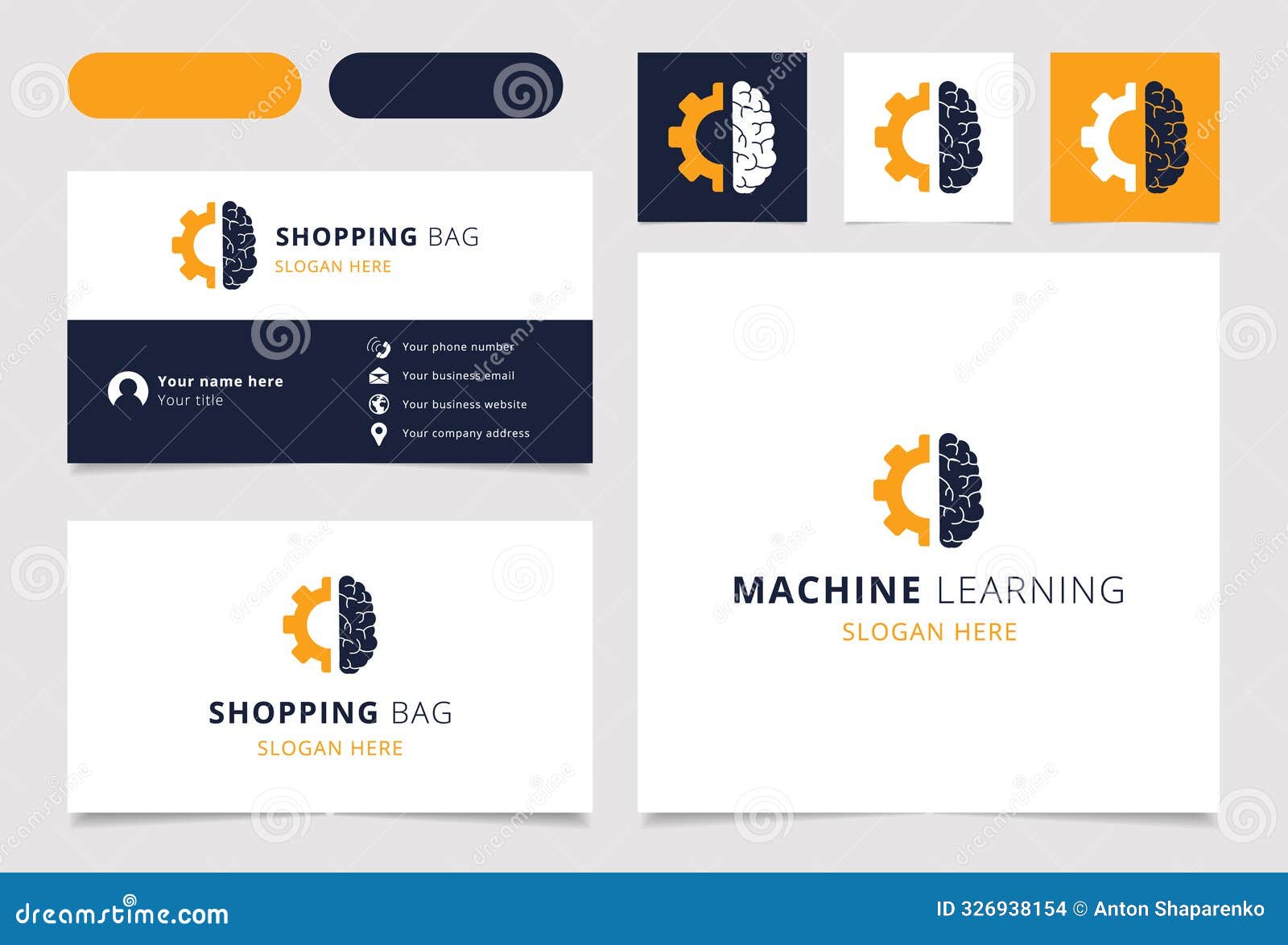 Machine Learning Logo Combining Brain and Gear for Artificial ... Machine Learning Logo Combining Brain and Gear for Artificial ...