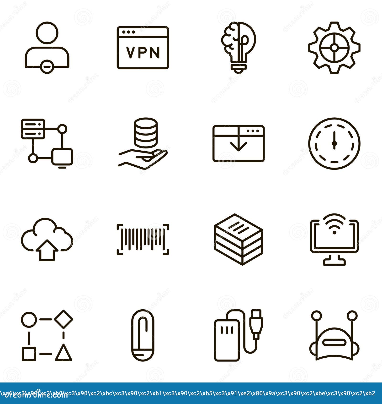 Machine learning stock vector. Illustration of management - 104219987