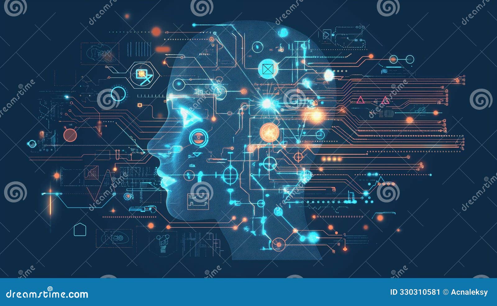 Machine Learning Model Artificial Intelligence Algorithm Stock Image Image Of Neural