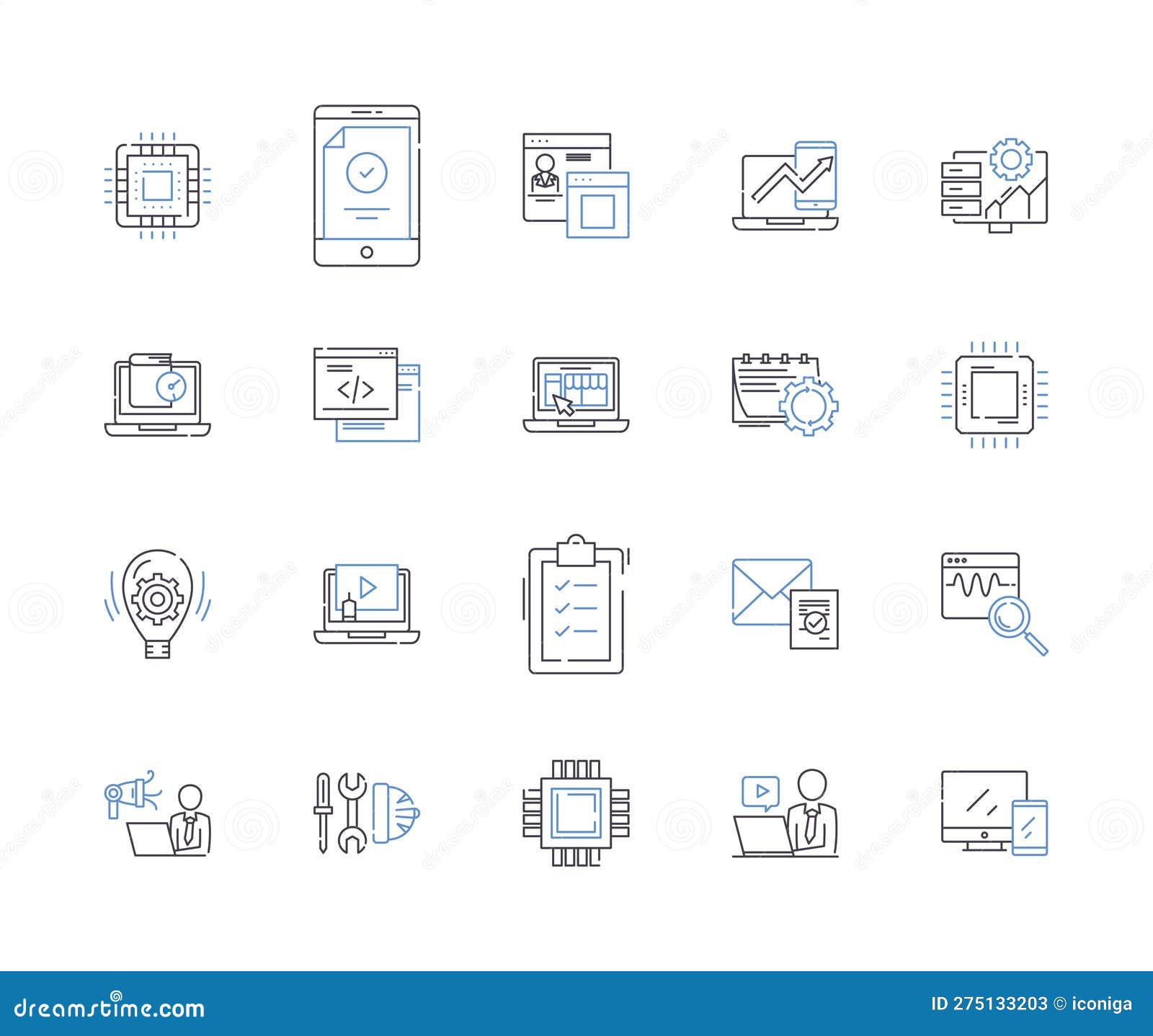 Machine Learning Outline Icons Collection Machine Learning Ai Neural Networks Algorithm