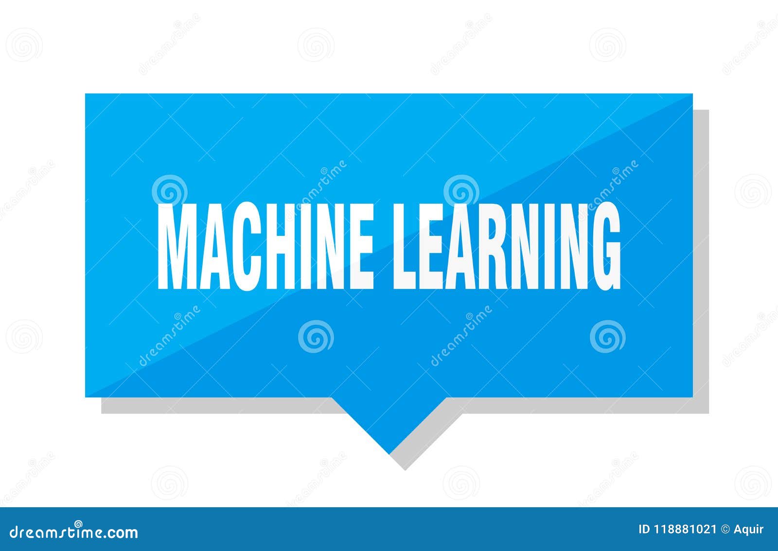 Machine learning price tag stock vector. Illustration of mark - 118881021