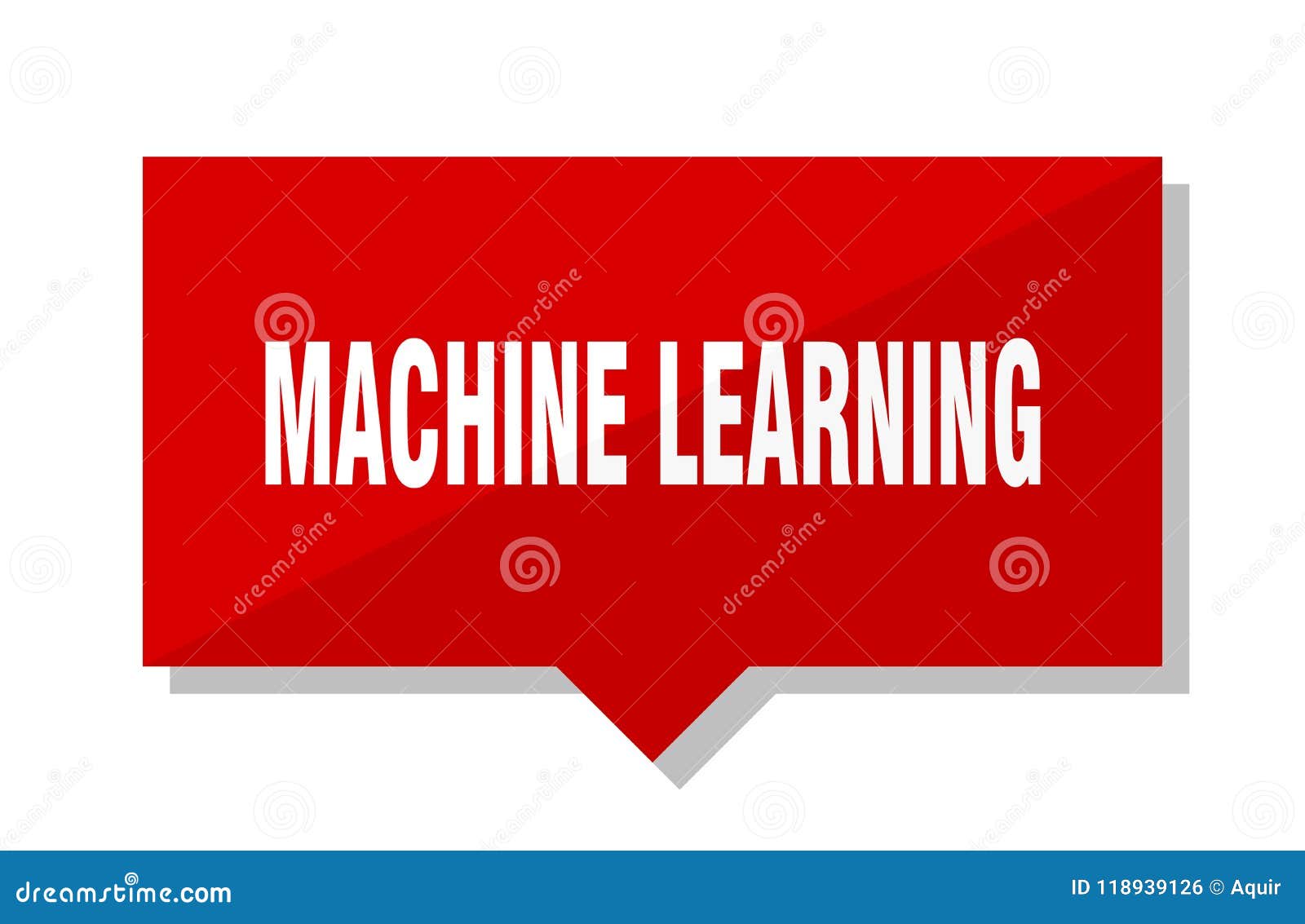 Machine learning price tag stock vector. Illustration of banner - 118939126