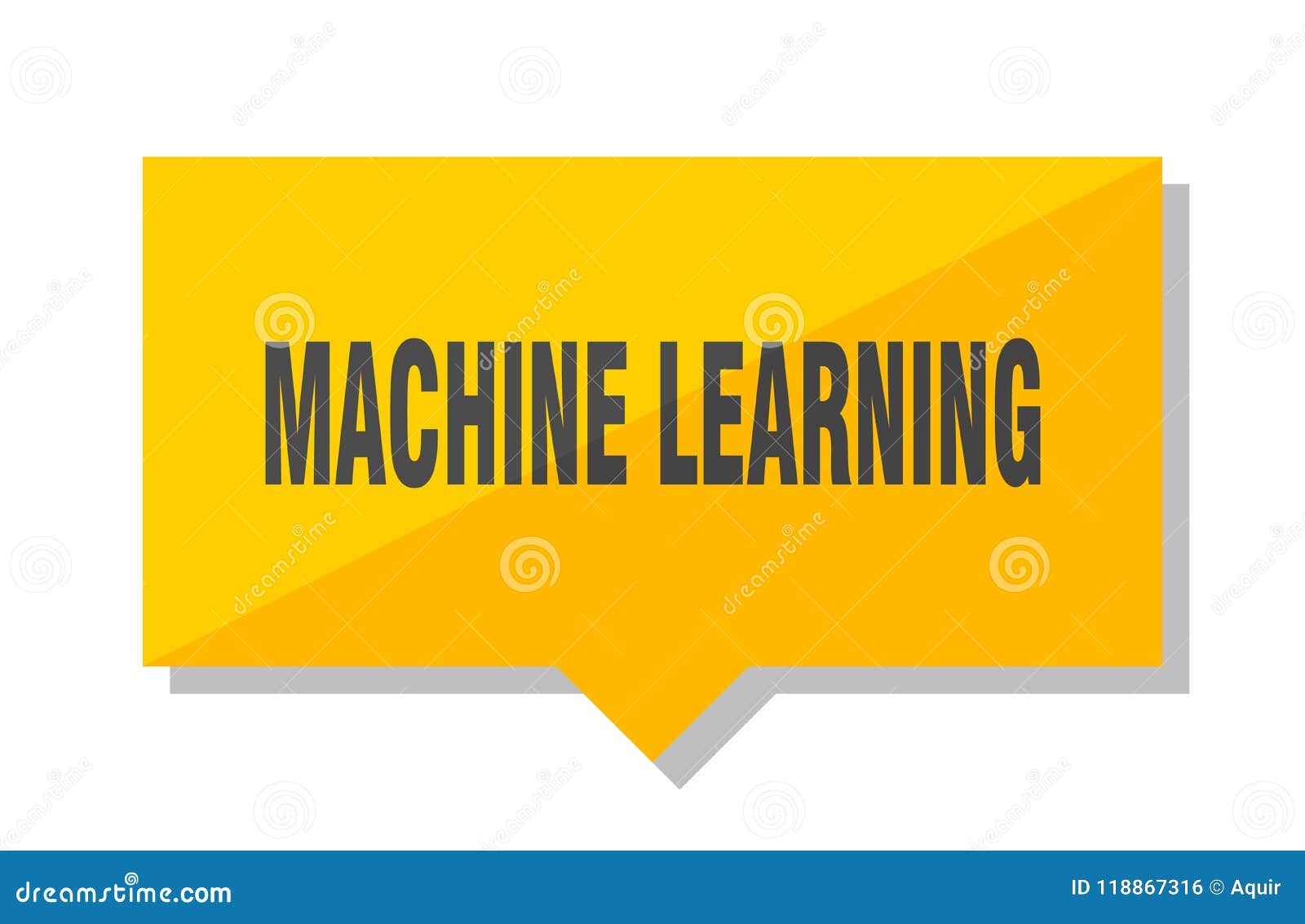 Machine learning price tag stock vector. Illustration of learning ...