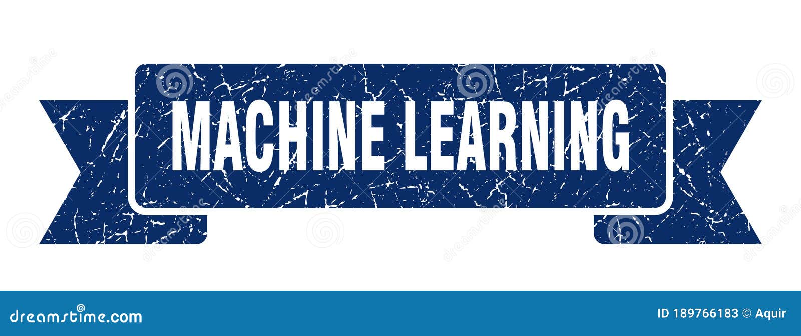 Machine Learning Ribbon. Machine Learning Grunge Band Sign Stock Vector ...