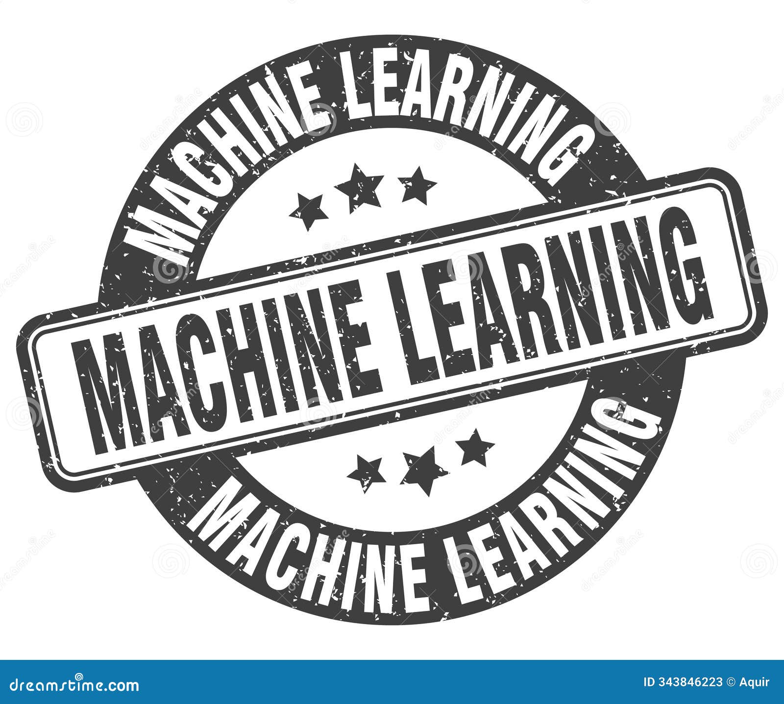Machine Learning Stamp. Machine Learning Label. Round Grunge Sign Stock ...