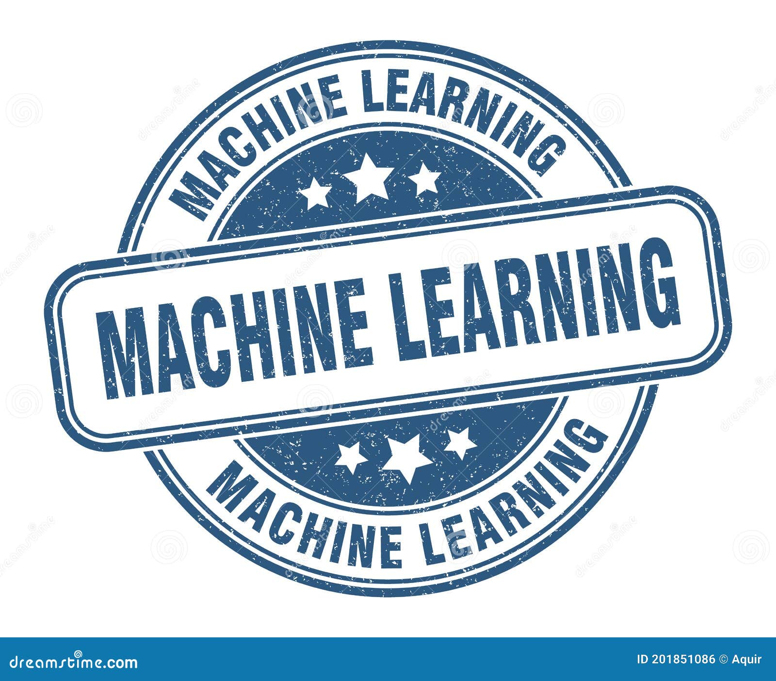 Machine Learning Stamp. Machine Learning Round Grunge Sign Stock Vector ...