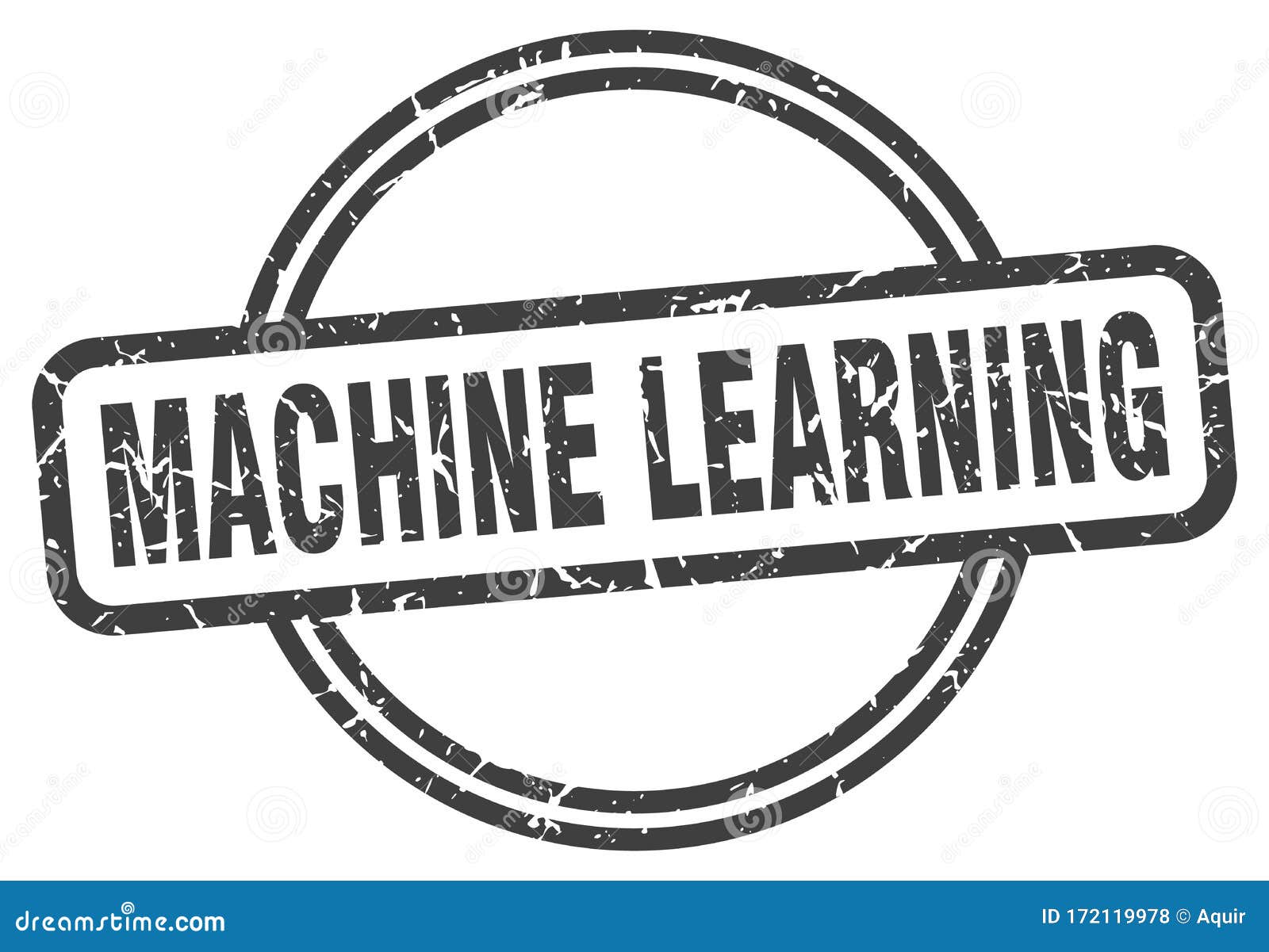 Machine Learning Stamp. Machine Learning Round Grunge Sign Stock Vector ...
