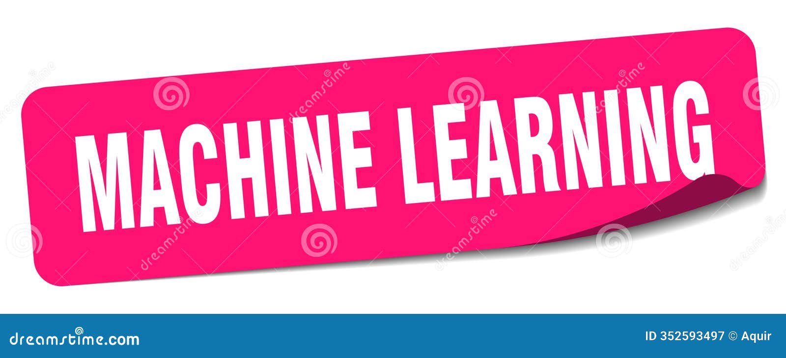 Machine Learning Sticker. Machine Learning Label Stock Vector ...
