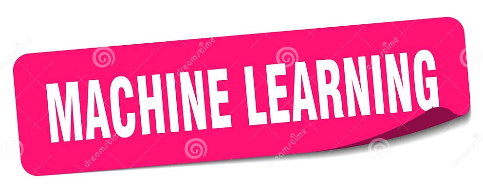 Machine Learning Sticker. Machine Learning Label Stock Vector ...