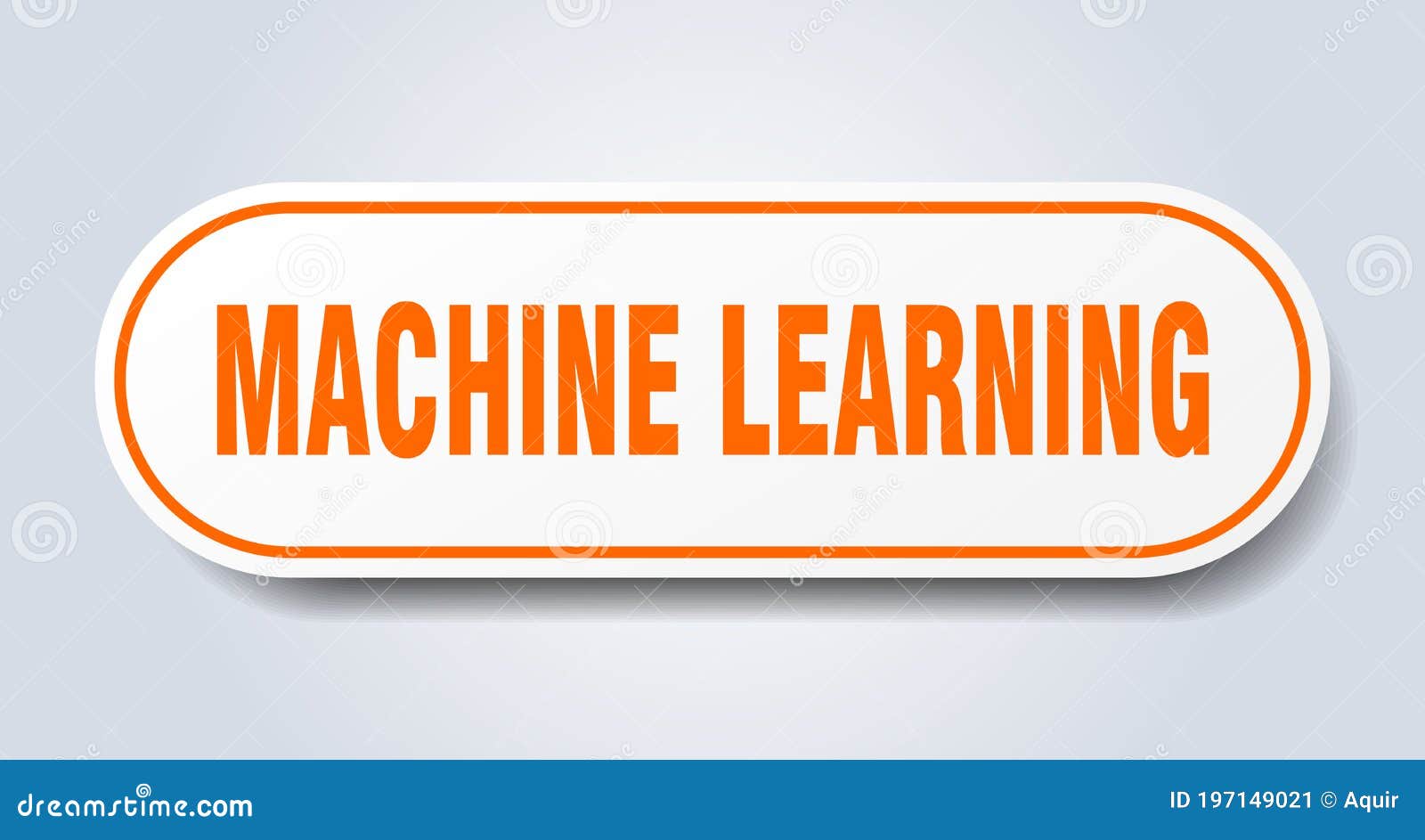Machine learning sticker. stock vector. Illustration of sticker - 197149021