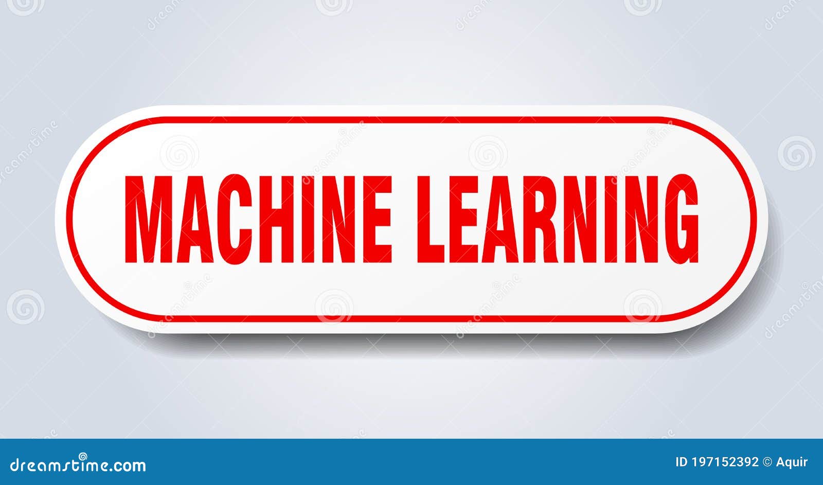 Machine learning sticker. stock vector. Illustration of banner - 197152392