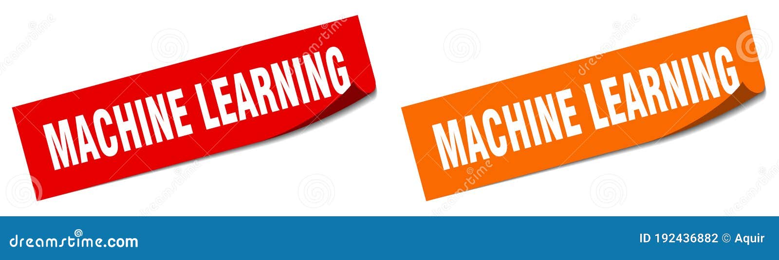 Machine Learning Sticker. Machine Learning Sign Set Stock Vector ...