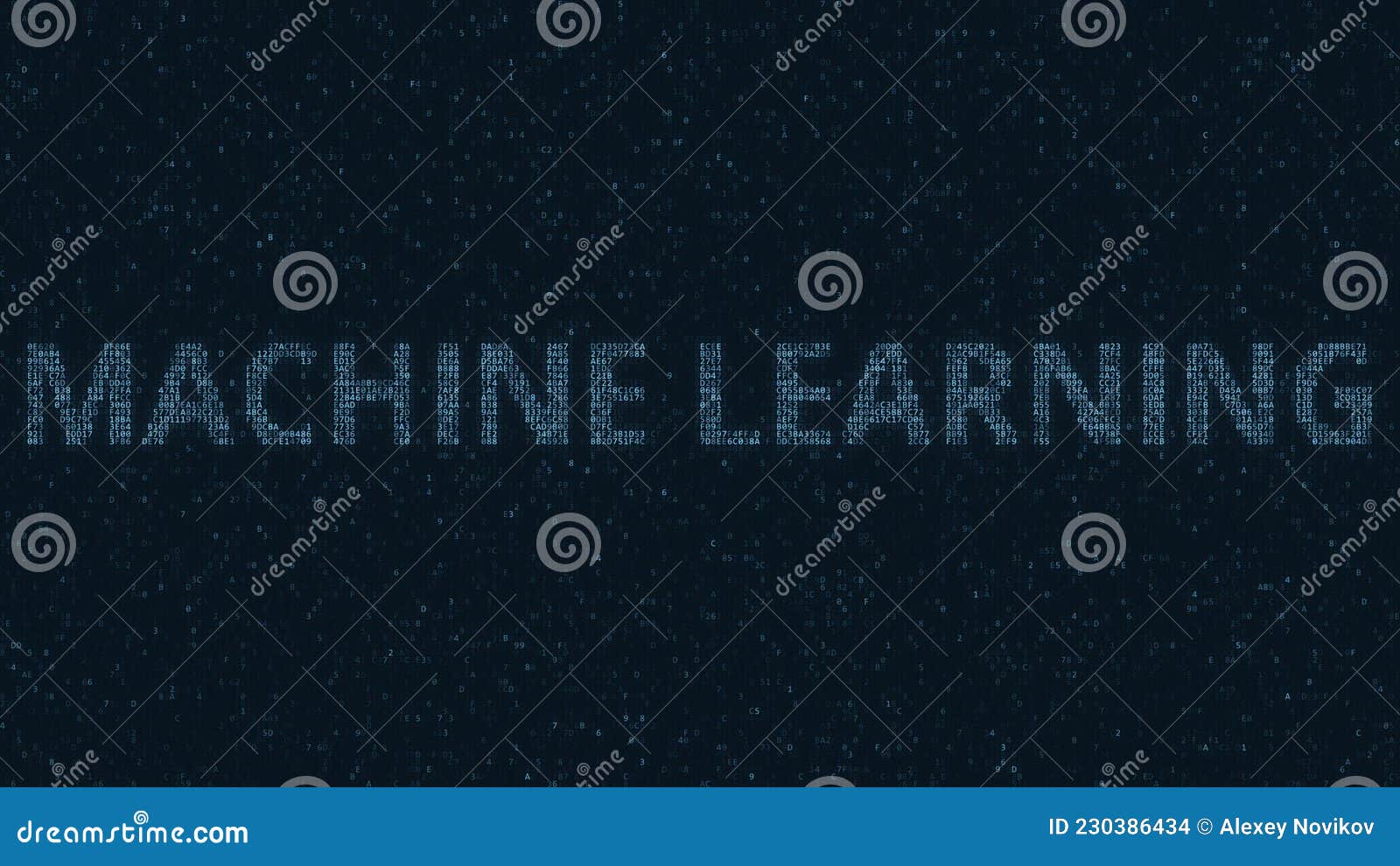 MACHINE LEARNING Text Consisting of Many Symbols on Computer Monitor ...