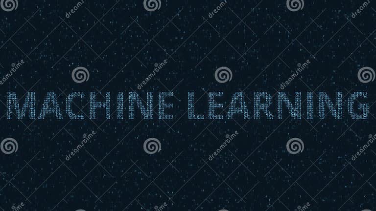 MACHINE LEARNING Text Consisting of Many Symbols on Computer Monitor ...