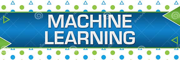 Machine Learning Green Blue Basic Shapes Triangles Horizontal Stock ...