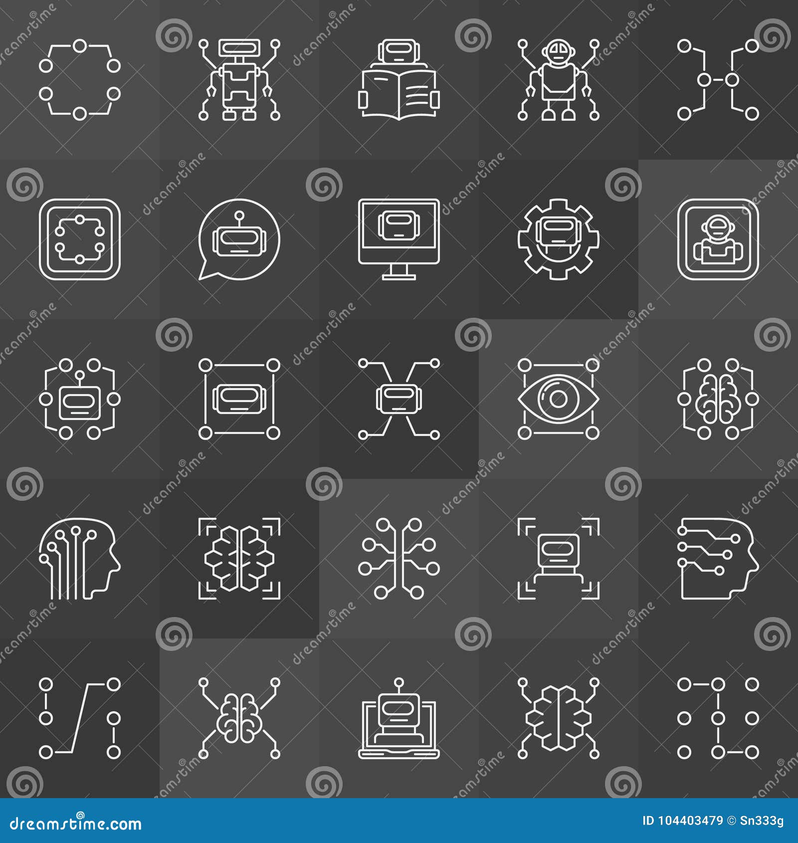 Machine Learning Vector Concept Icons in Thin Line Style Stock Vector ... Machine Learning Vector Concept Icons in Thin Line Style Stock Vector ...
