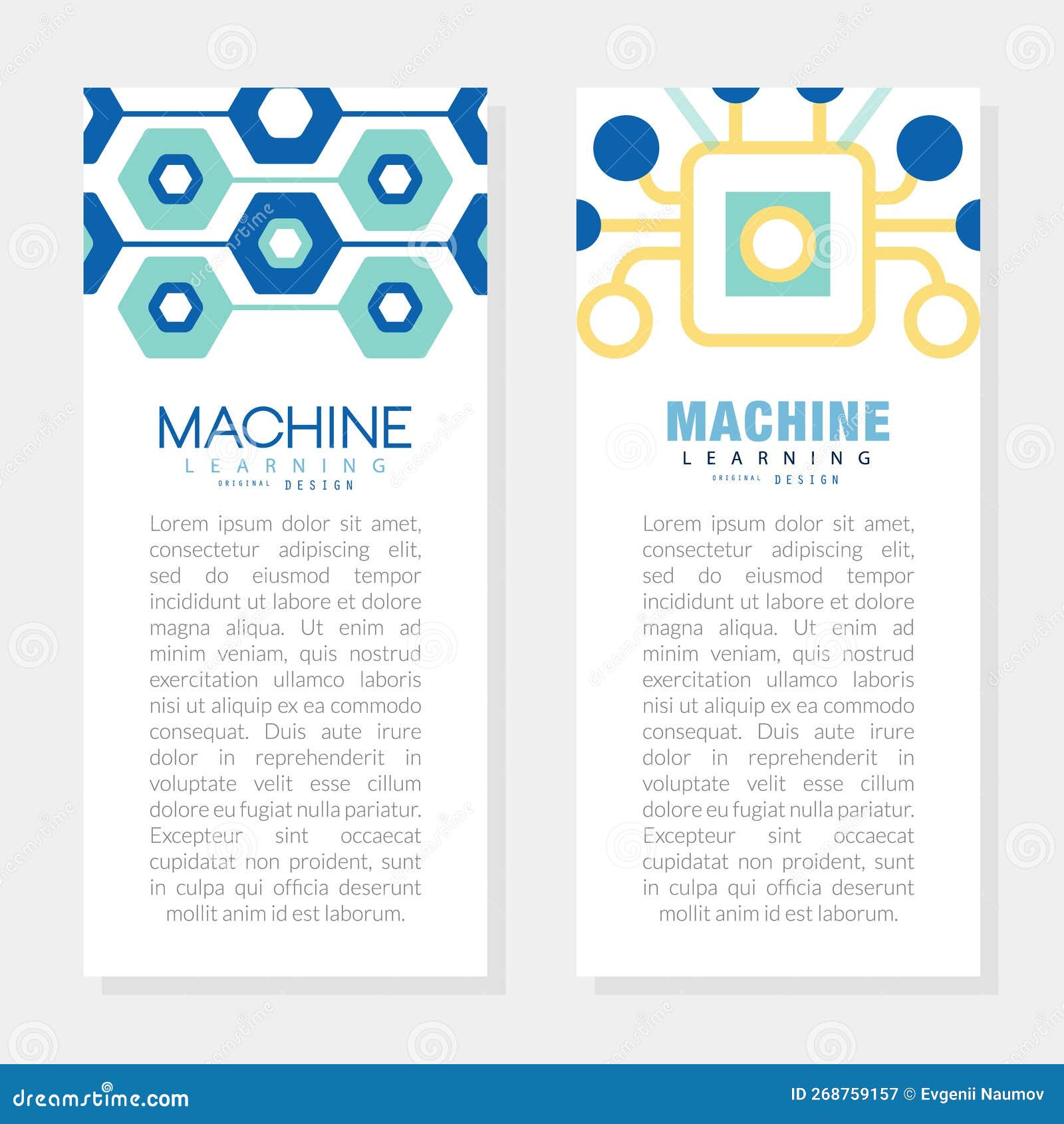 Machine Learning Vertical Banner or Poster with Innovative New ...