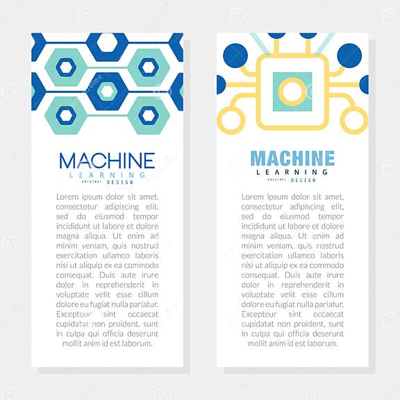 Machine Learning Vertical Banner or Poster with Innovative New ...