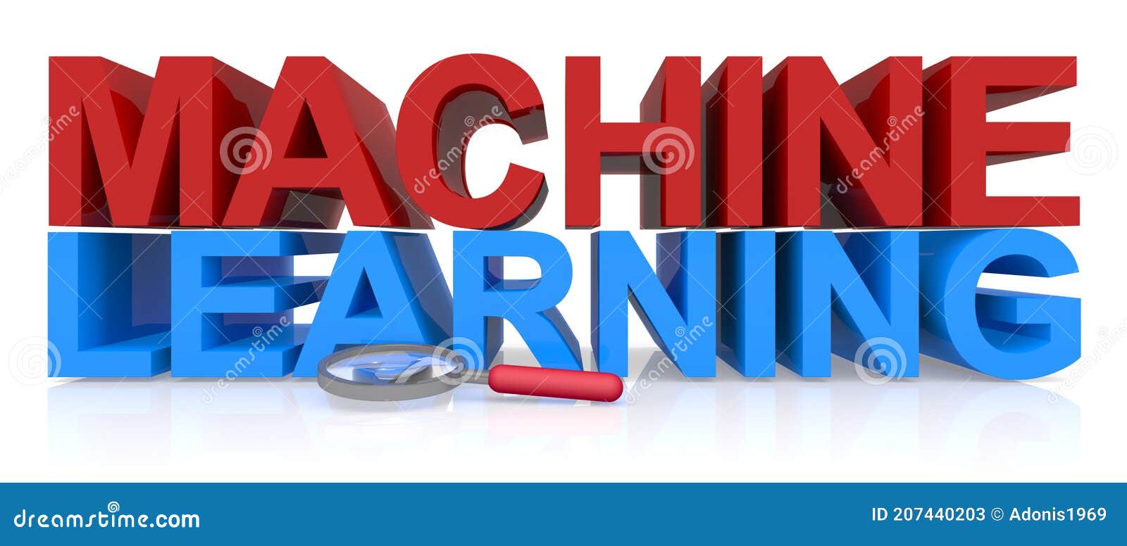 Machine learning on white stock illustration. Illustration of cloud ...