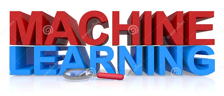 Machine learning on white stock illustration. Illustration of cloud ...