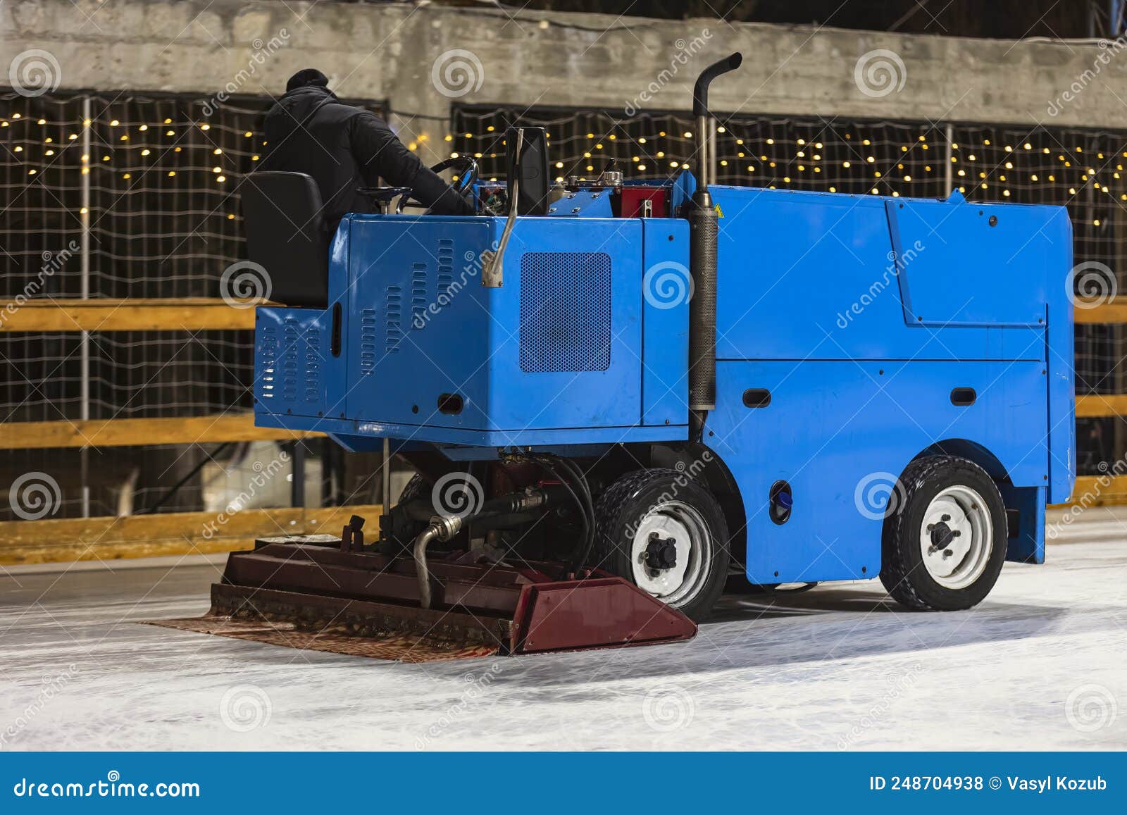 Ice leveling machine stock photo. Image of cold, blue - 248704938