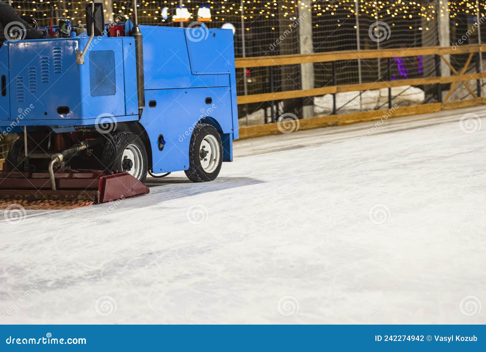 Ice leveling machine stock photo. Image of reconstruct - 242274942