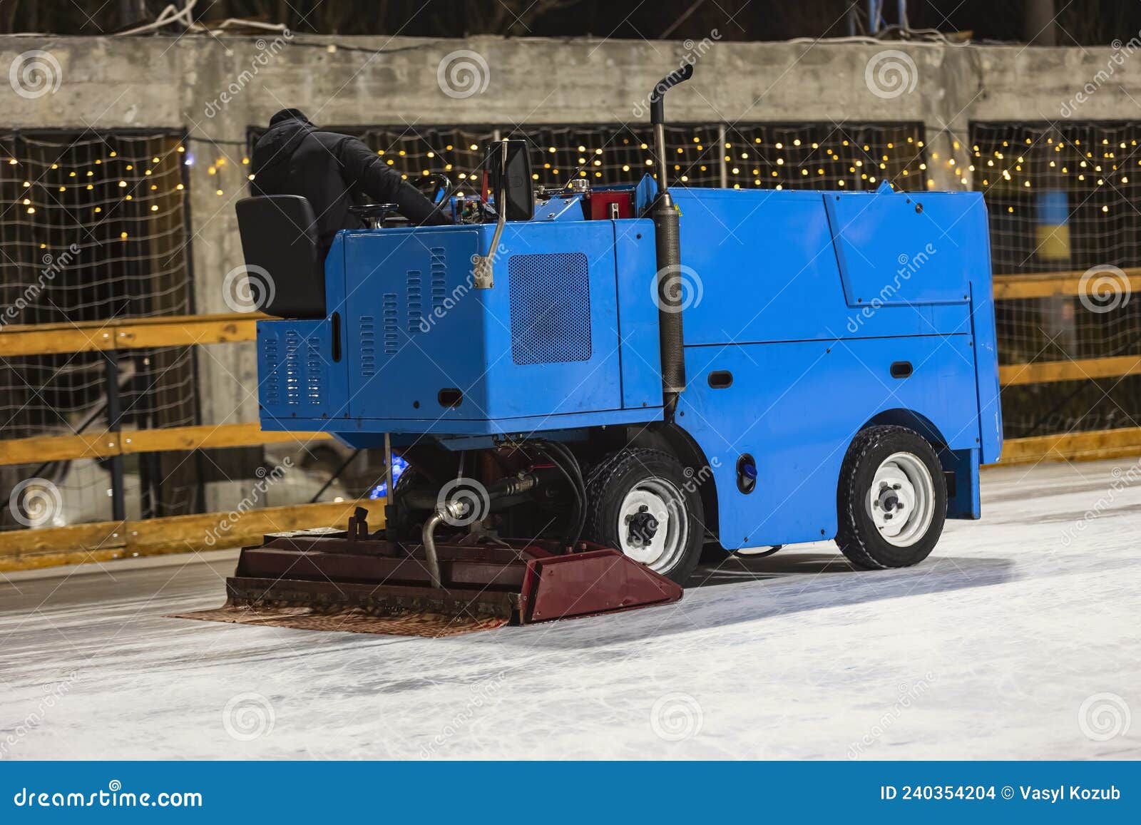 Ice leveling machine stock photo. Image of cold, snow - 240354204