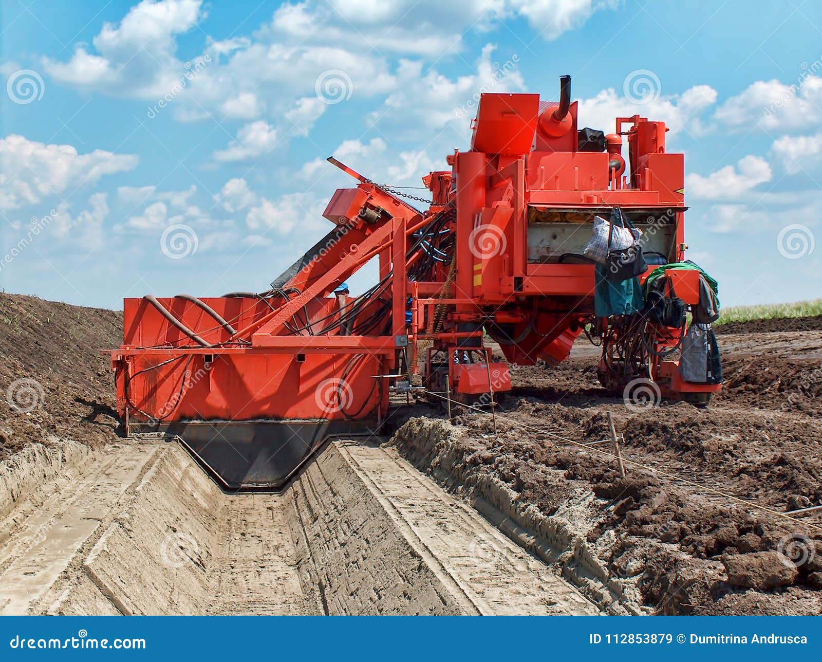 Drain canal machine stock image. Image of pipe, dirty - 112853879