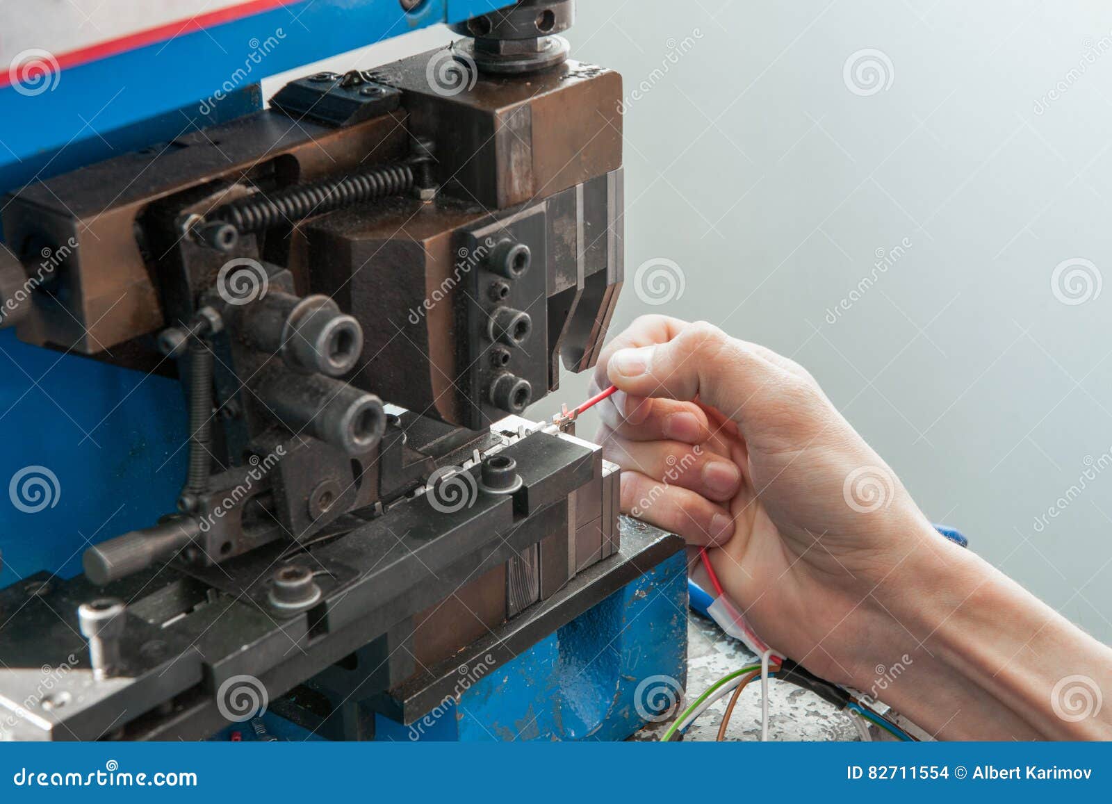 Machine for Manual Cutting Cable Stock Photo - Image of copper, manual ...