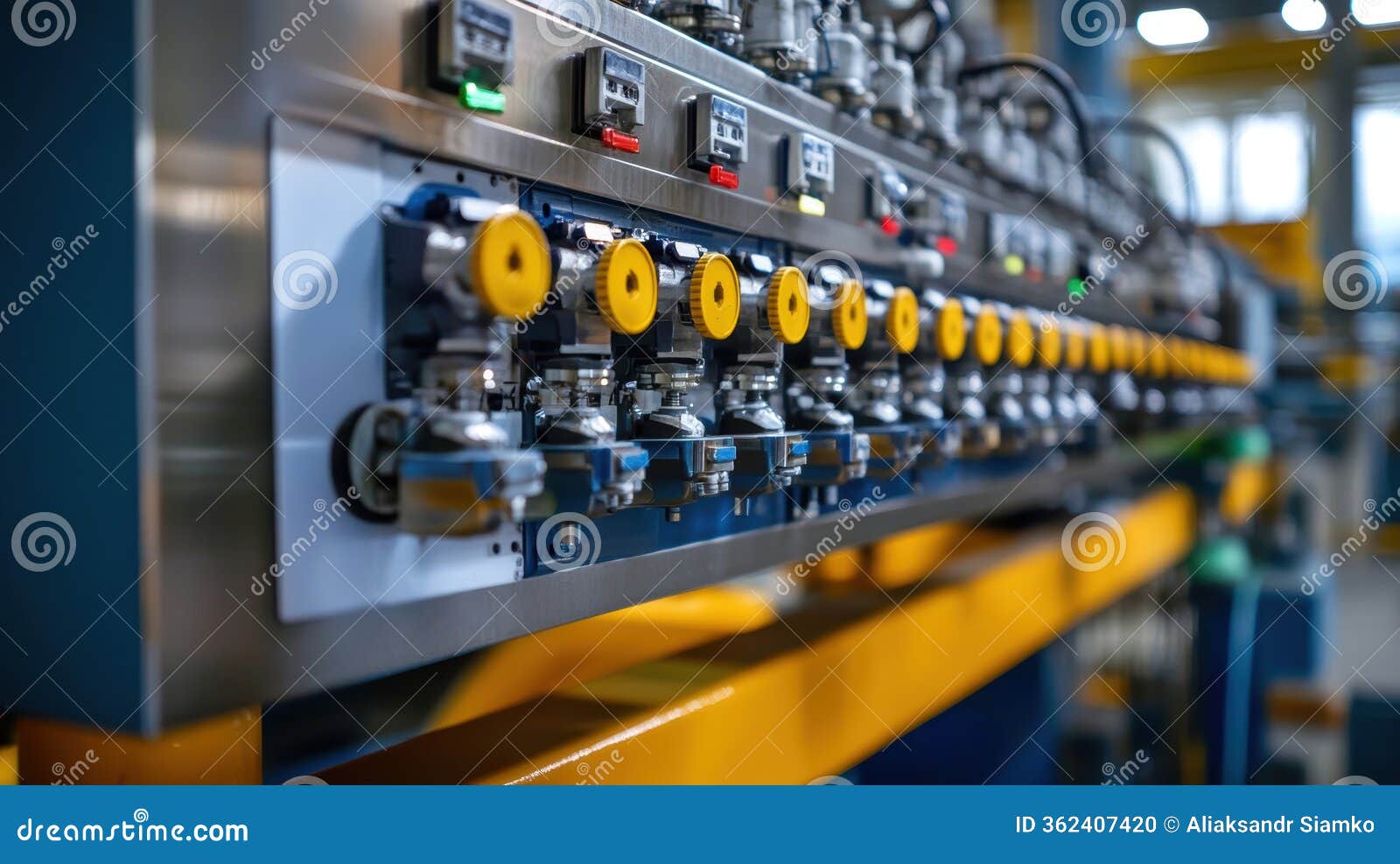 A Machine with Many Different Types of Switches Stock Illustration ...