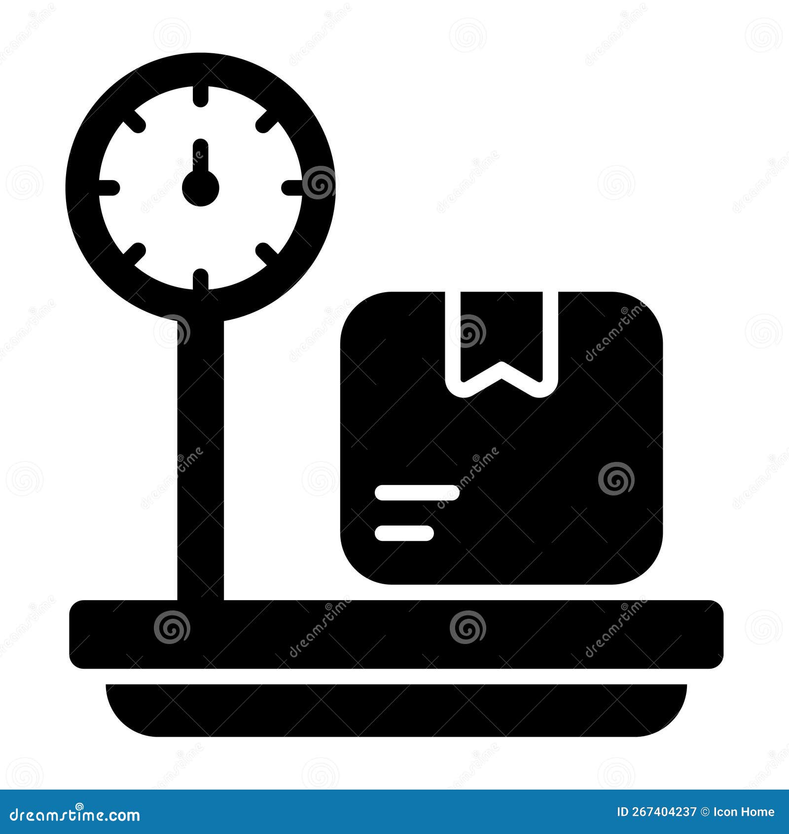 Machine Measuring Weight of Carton, an Icon of Weight Scale Stock ...