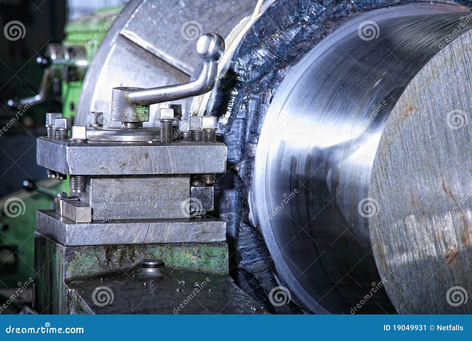 Machine with Metal-working Coolant Stock Image - Image of work ...