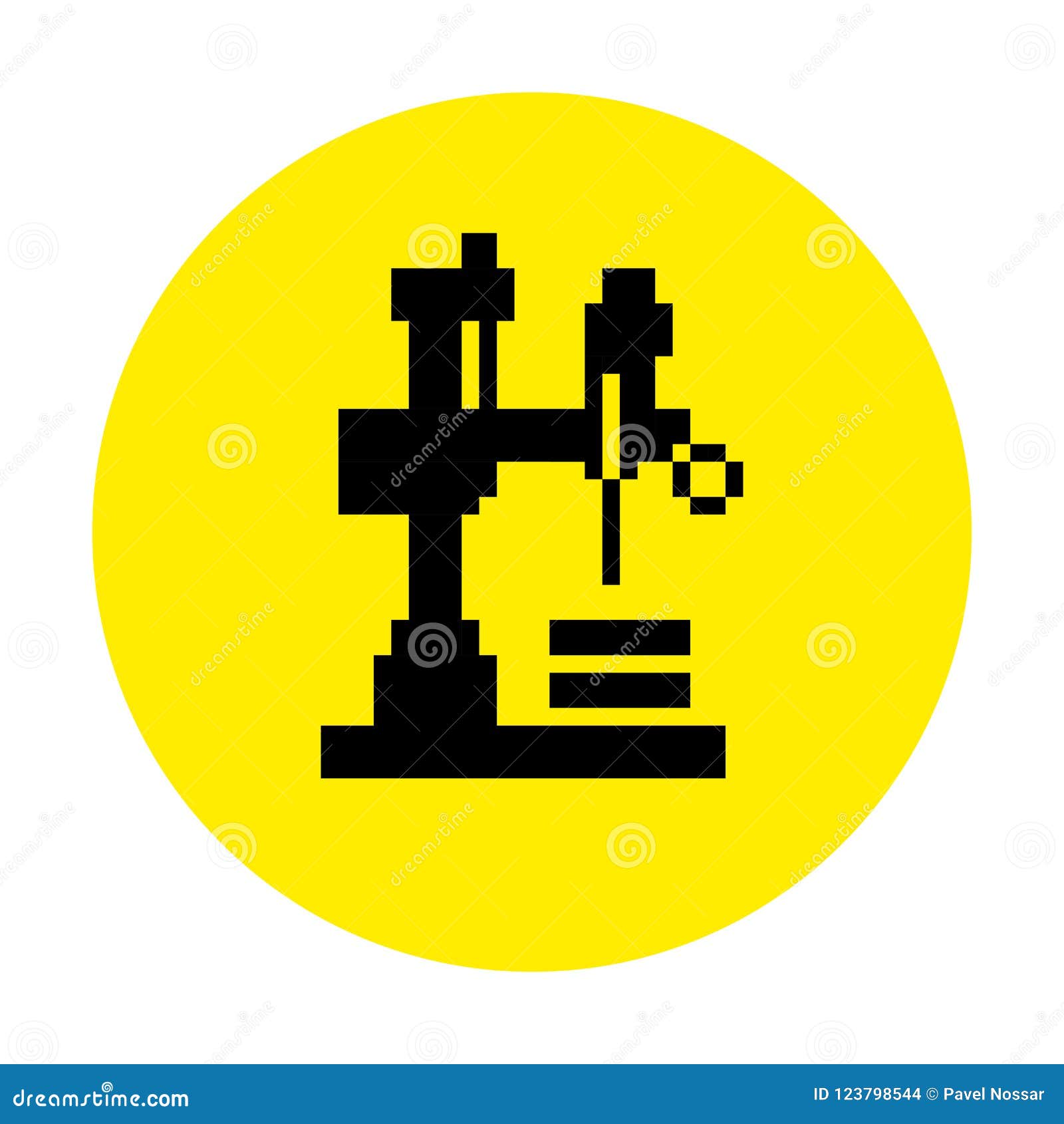 Machine for Milling or Laser Cutting and Engraving Icon Stock ...