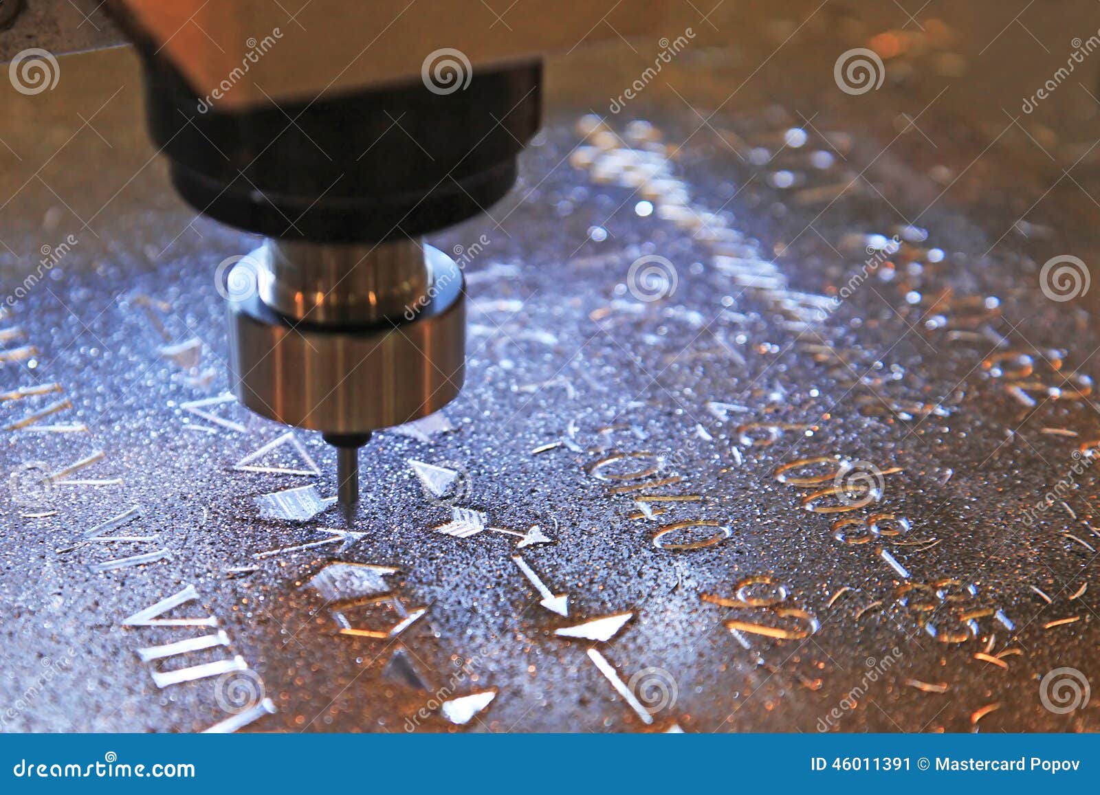 Machine for Milling Marks on Metal Stock Image - Image of stuff, cutter ...
