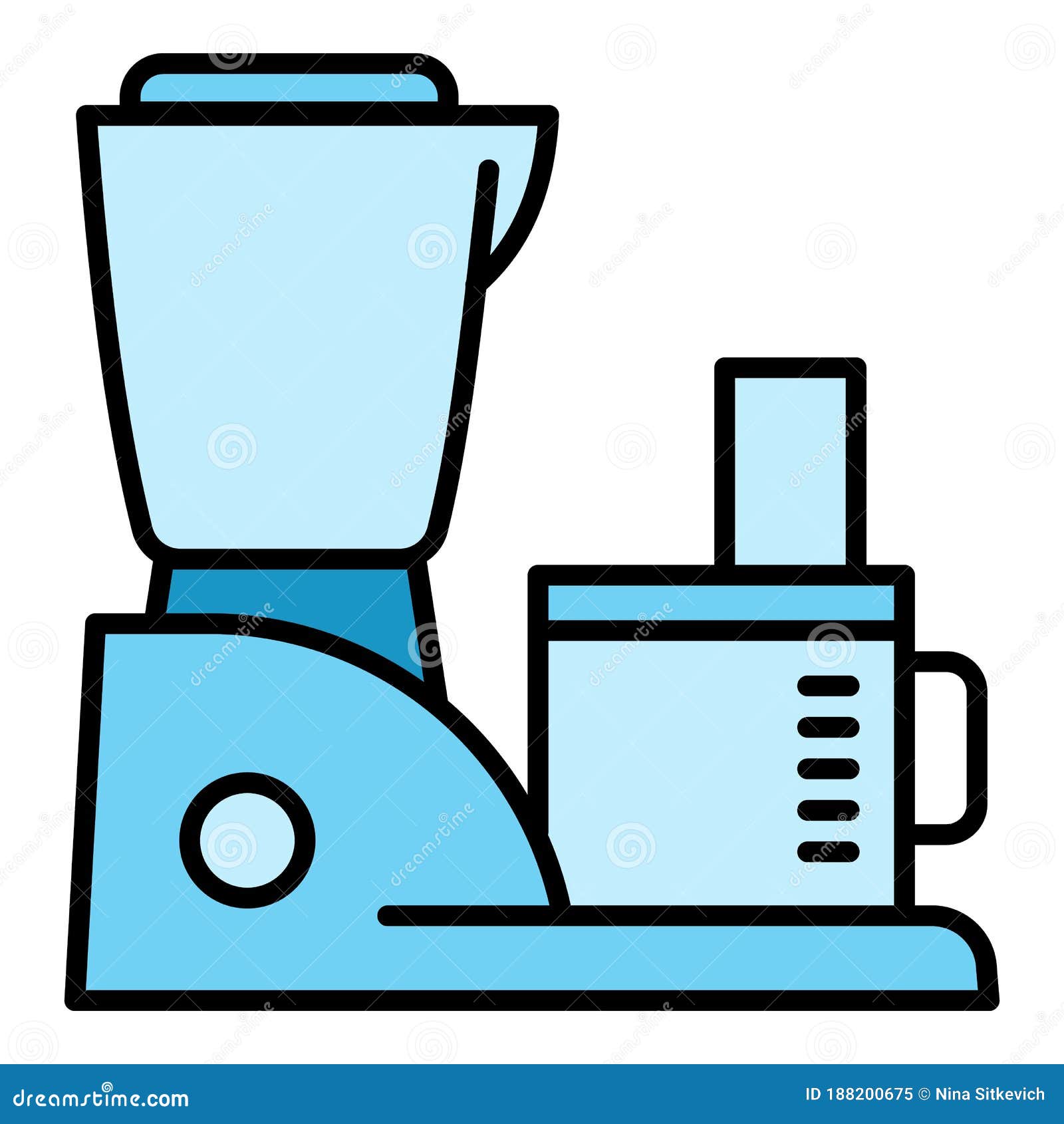 Machine Mixer Icon, Outline Style Stock Vector - Illustration of ...