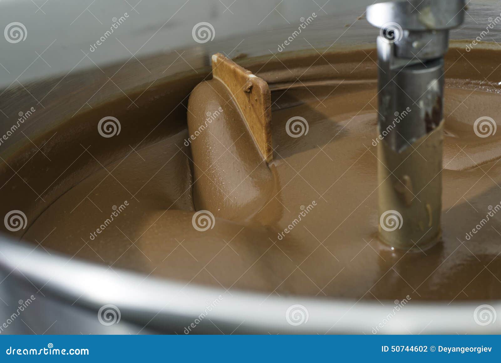 Machine for Mixing Chocolate Stock Photo - Image of equipment, liquid ...