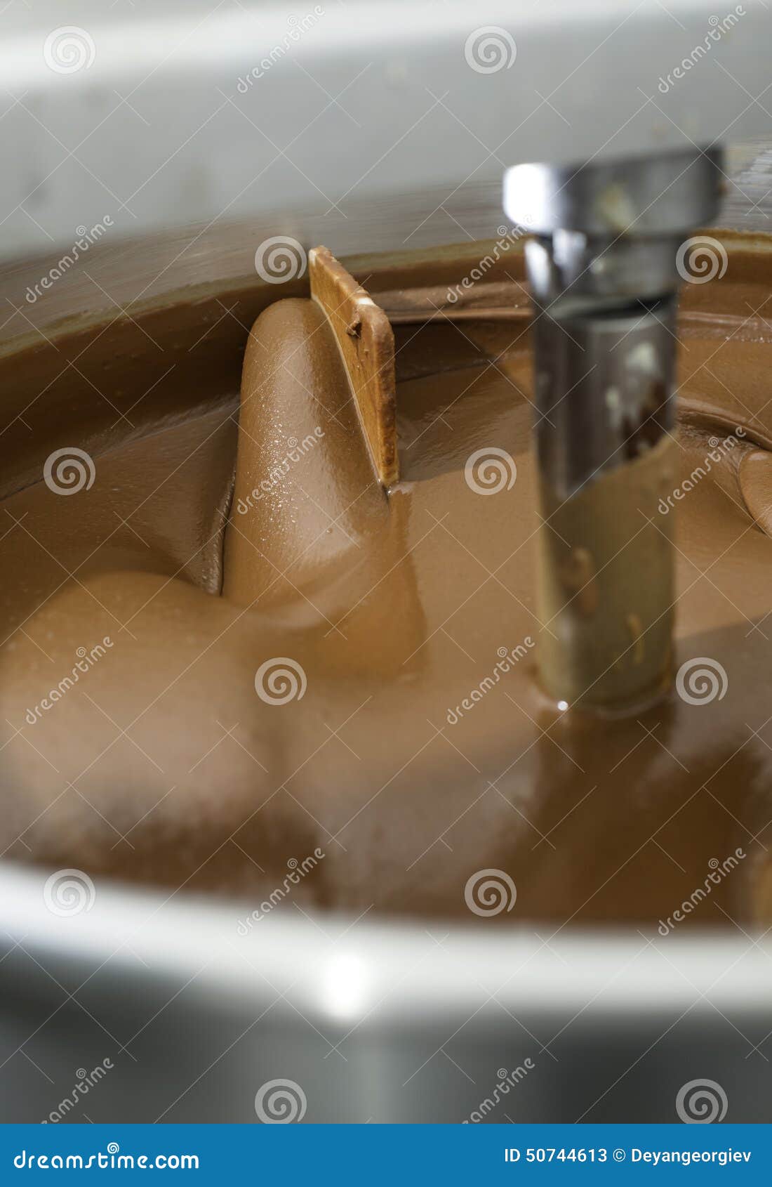 Machine for Mixing Chocolate Stock Image - Image of cake, food: 50744613