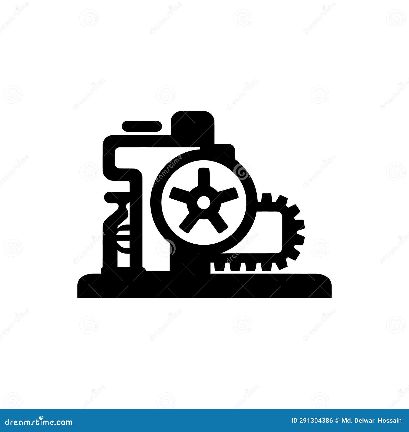 Machine operations icon stock illustration. Illustration of background ...