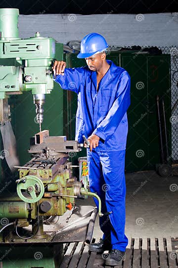 Machine operator stock image. Image of machanic, drilling - 7671225