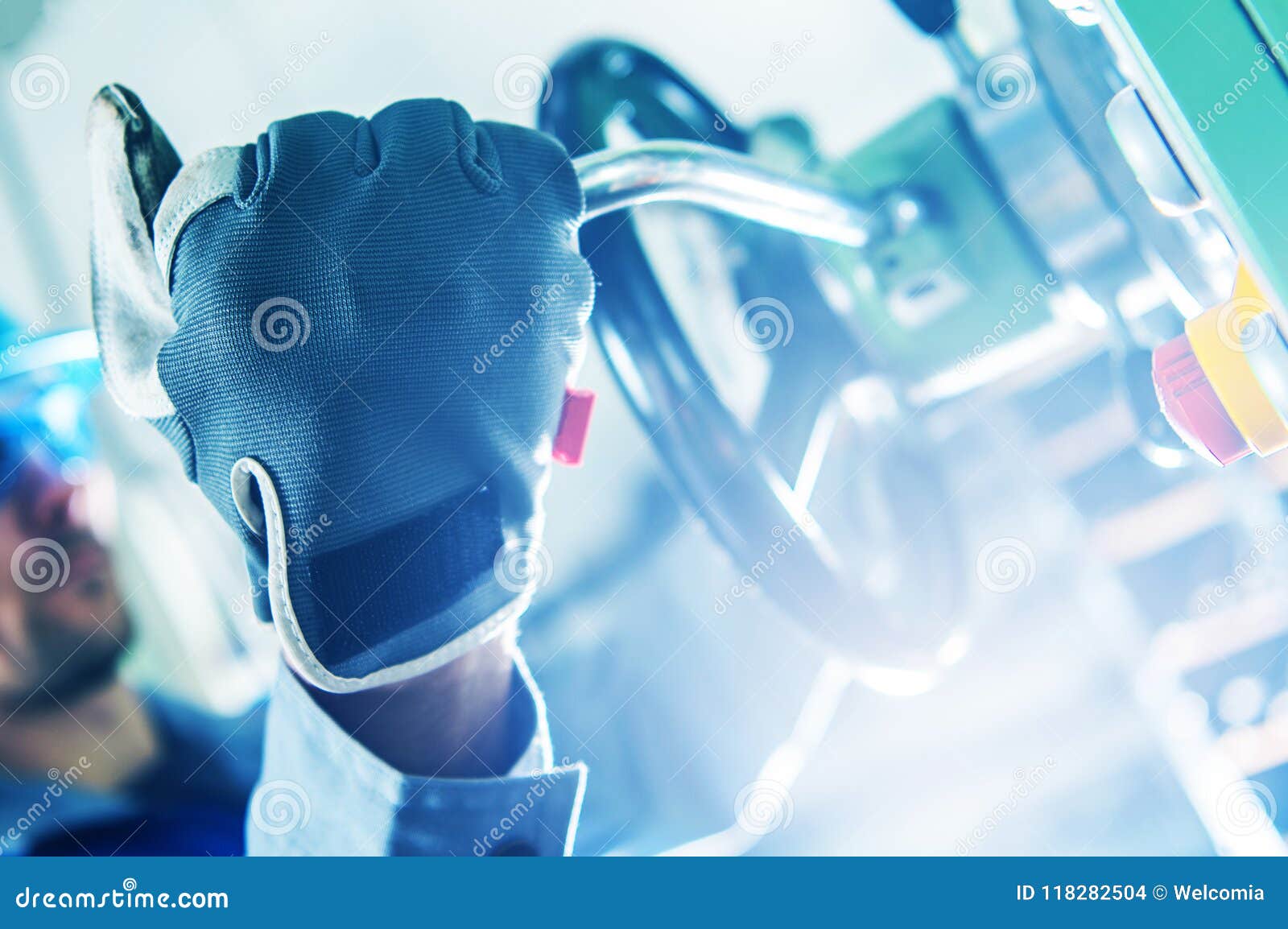Machine Operator Closeup stock photo. Image of metalworking - 118282504