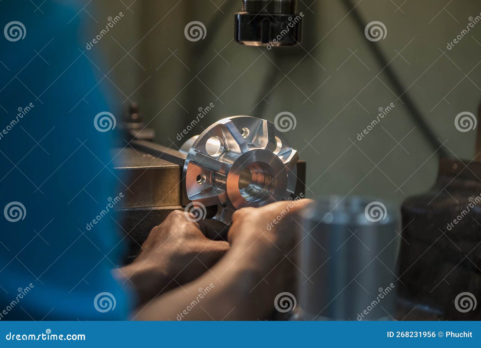 The Operator Setup The CNC Machine Milling Machine By Press The ... The Operator Setup The CNC Machine Milling Machine By Press The ...