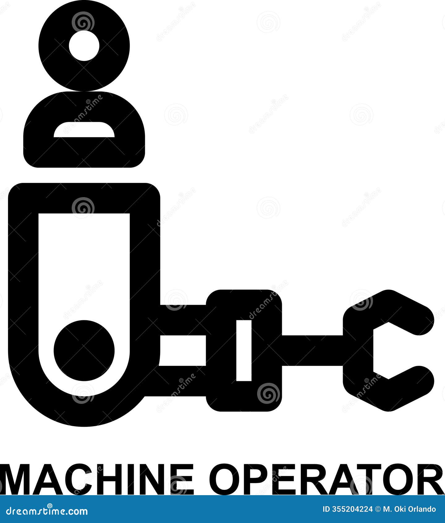 Manufacturing Outline Design Icon Set. Royalty-Free Stock Photography ...
