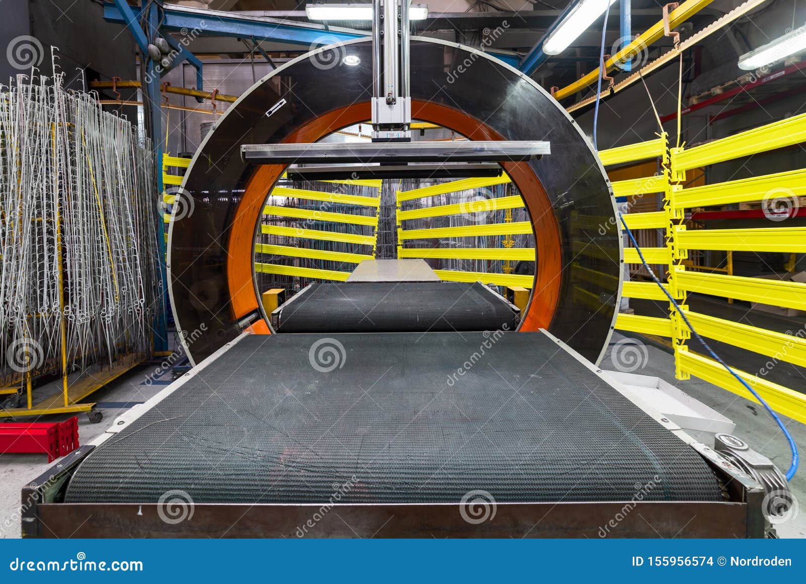 Machine for Packing Long Items. Industrial Packaging Technology Stock ...