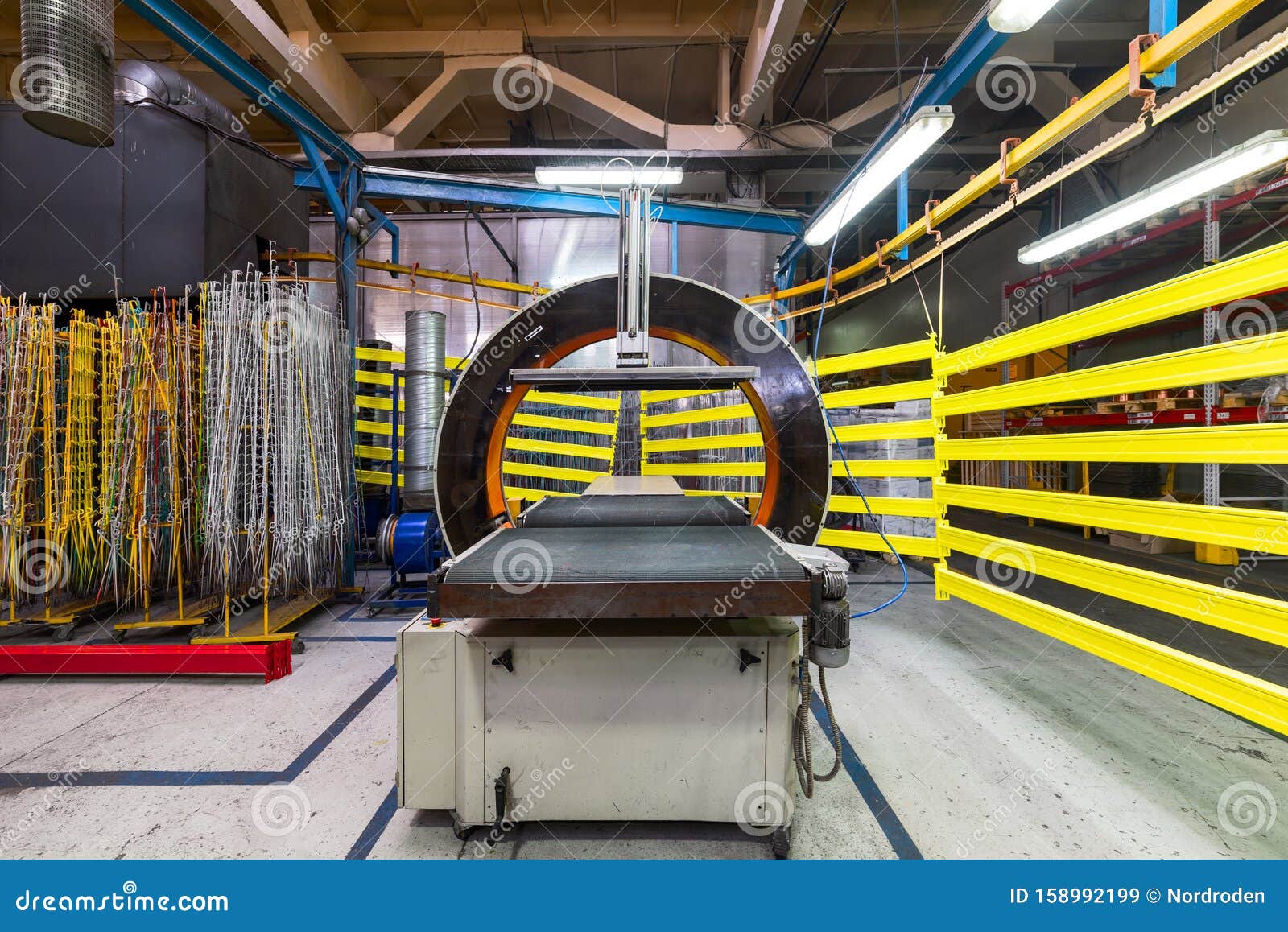 Machine for Packing Long Items. Industrial Packaging Technology Stock ...