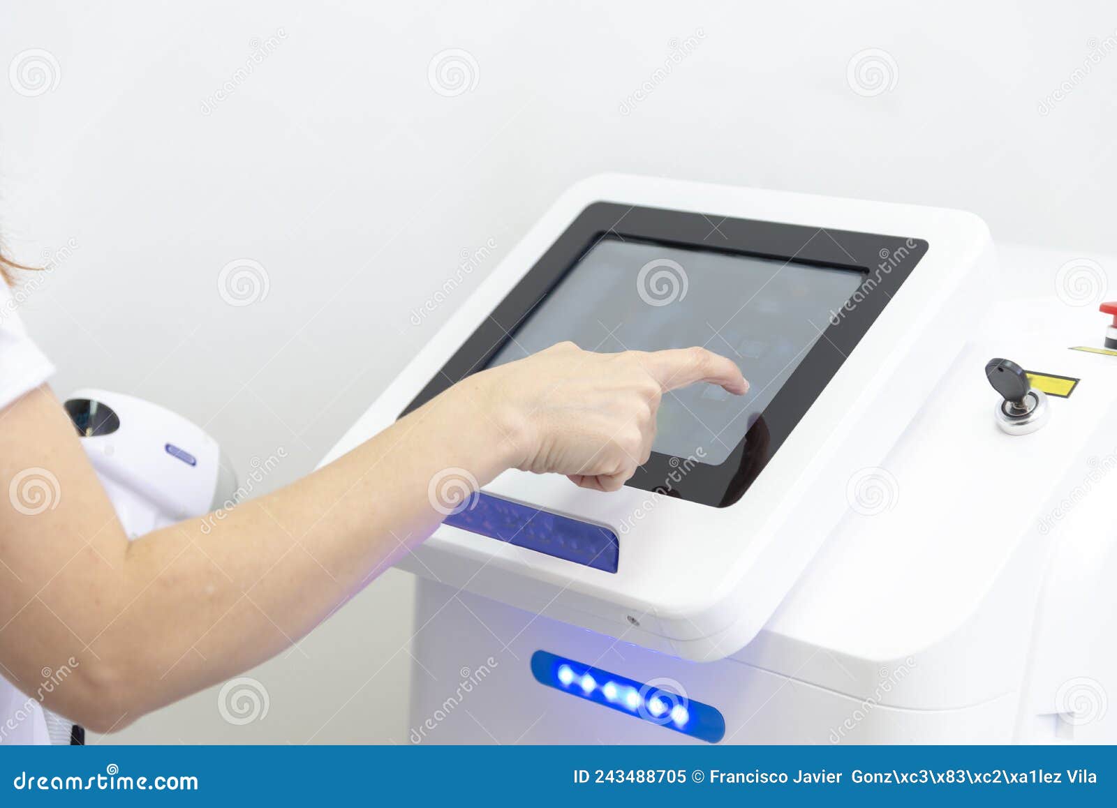 Control Panel with Touch Screen Stock Image - Image of children ...