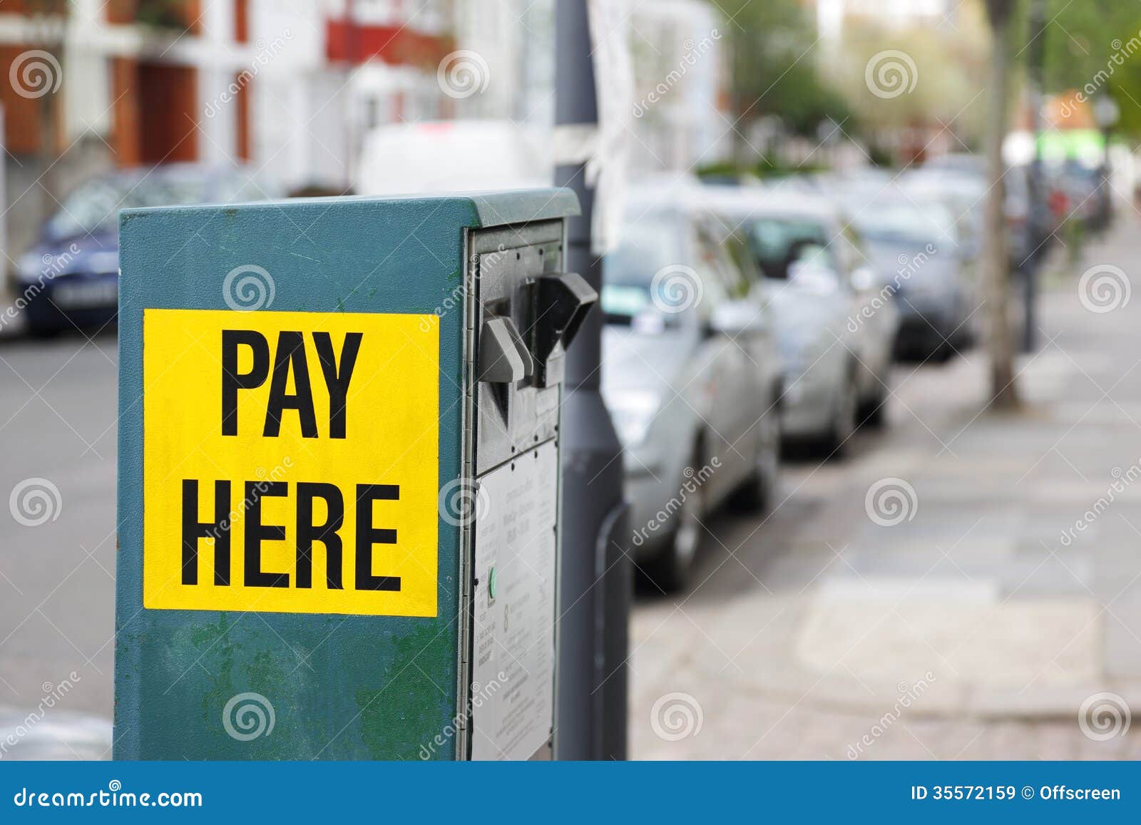 Machine Parking stock image. Image of transport, sign - 35572159